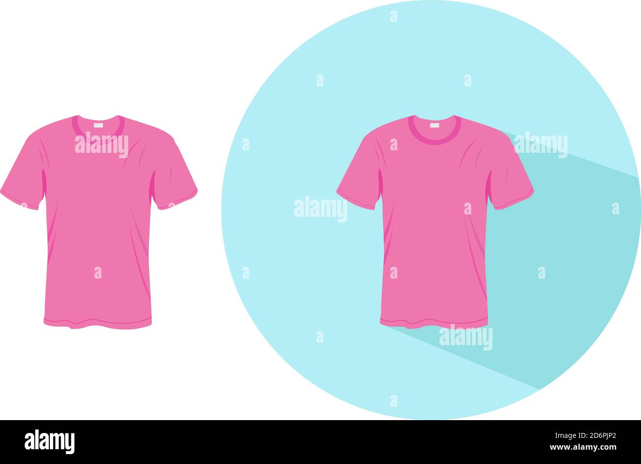 Pink shirt ,illustration, vector on white background Stock Vector Image ...
