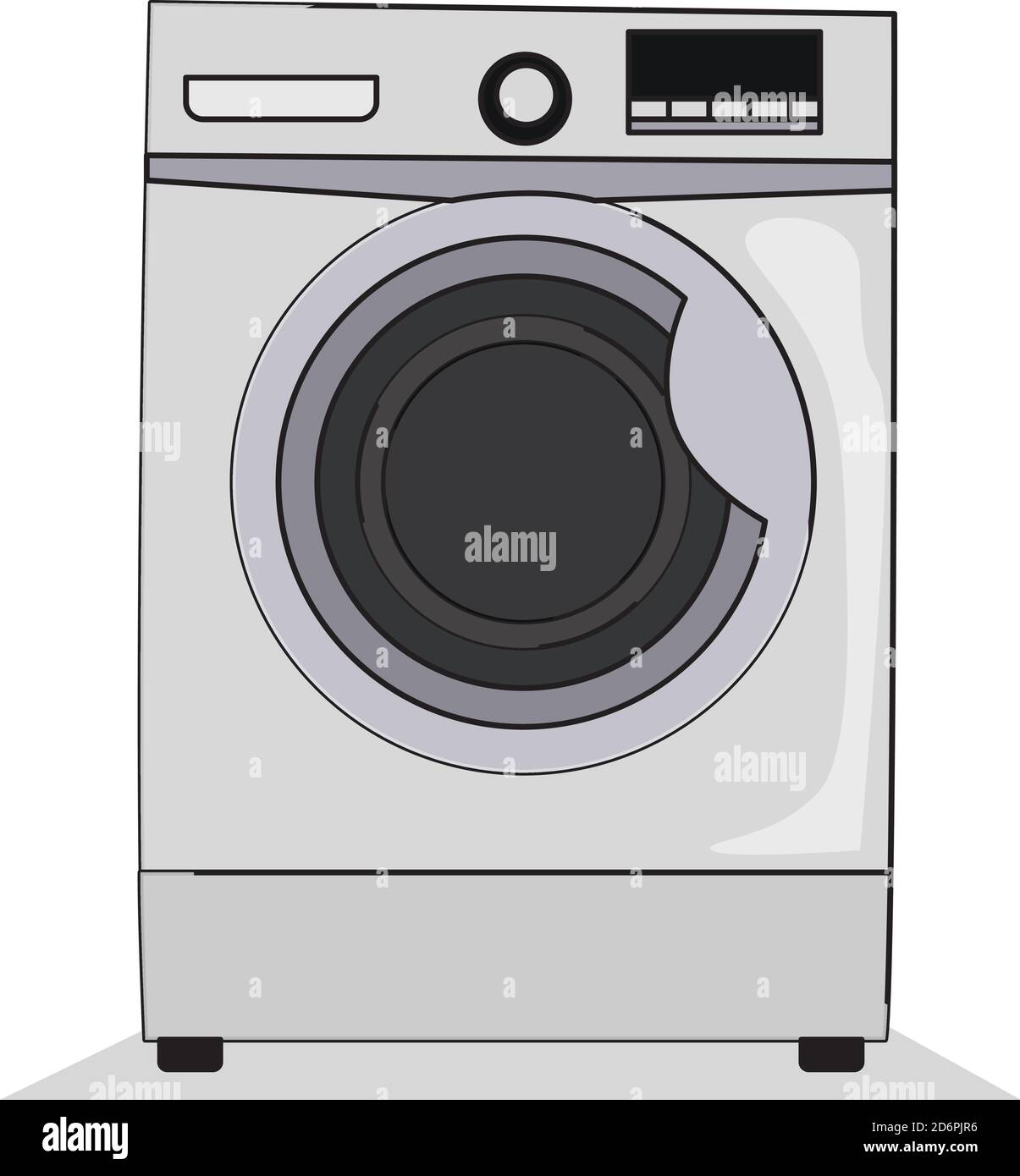 Washing machine ,illustration, vector on white background Stock Vector ...