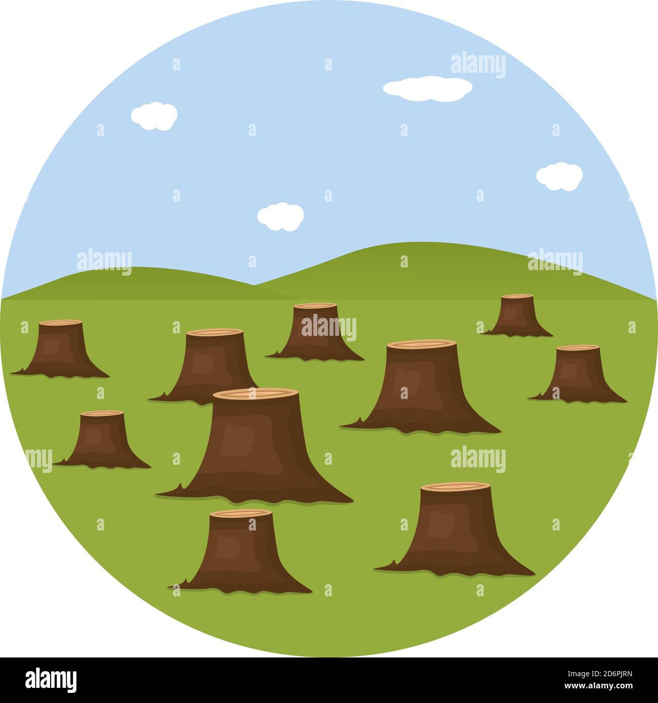 Cut wood on pile Stock Vector Images - Alamy