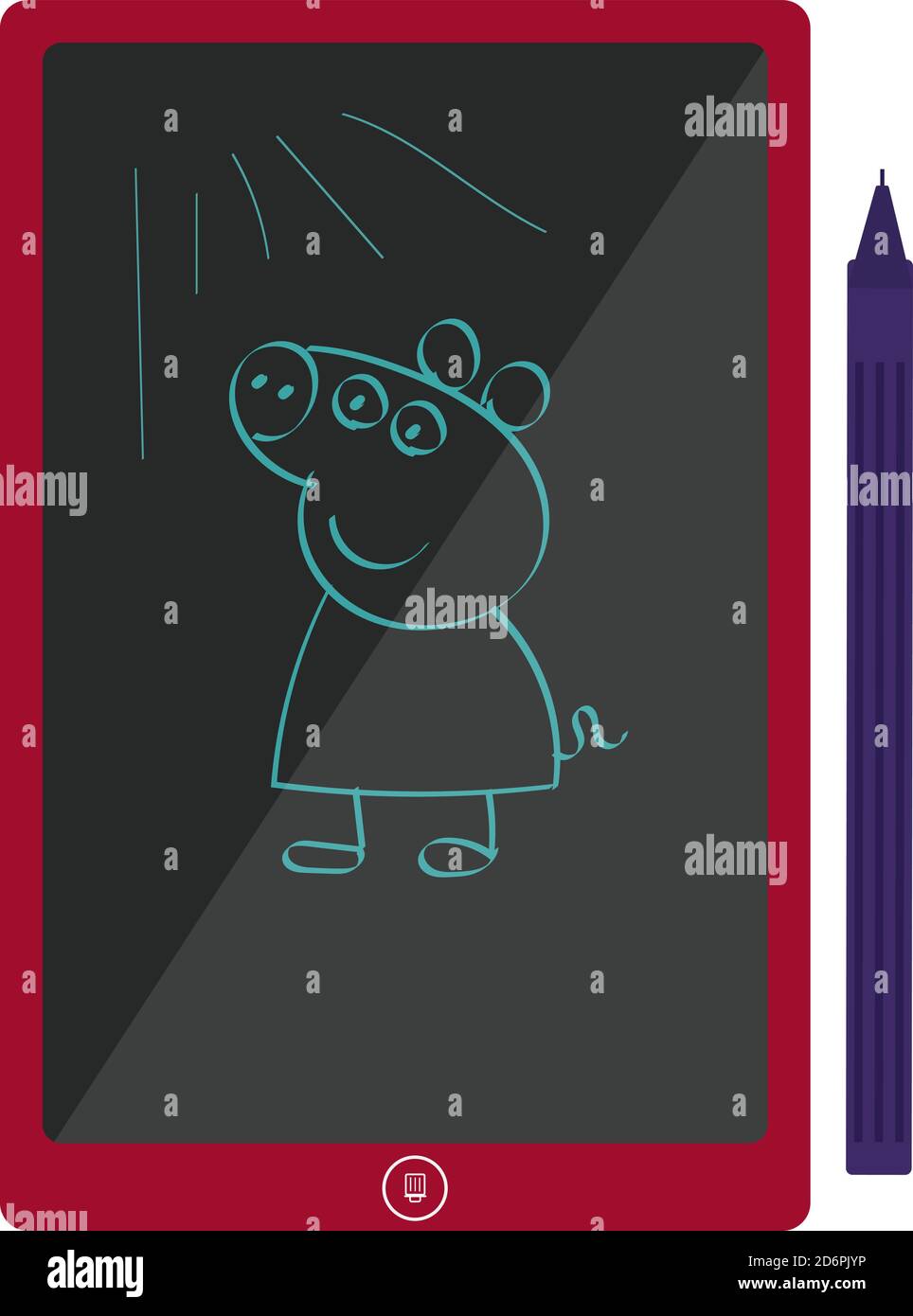 Electric notepad ,illustration, vector on white background Stock Vector ...