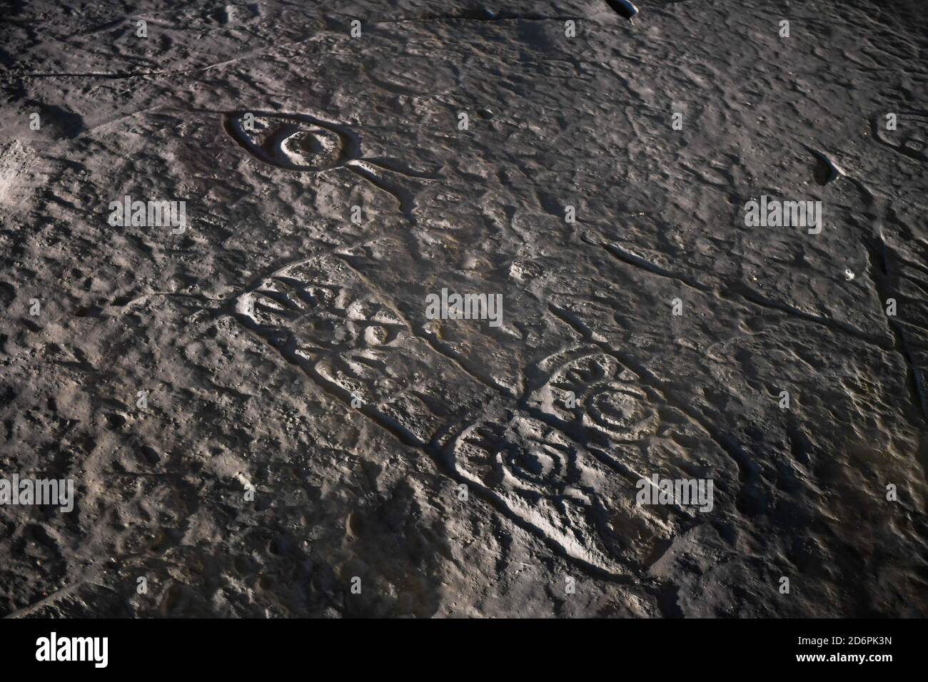 Beijing, China. 18th Oct, 2020. Photo shows rock drawings in Zhuozi ...
