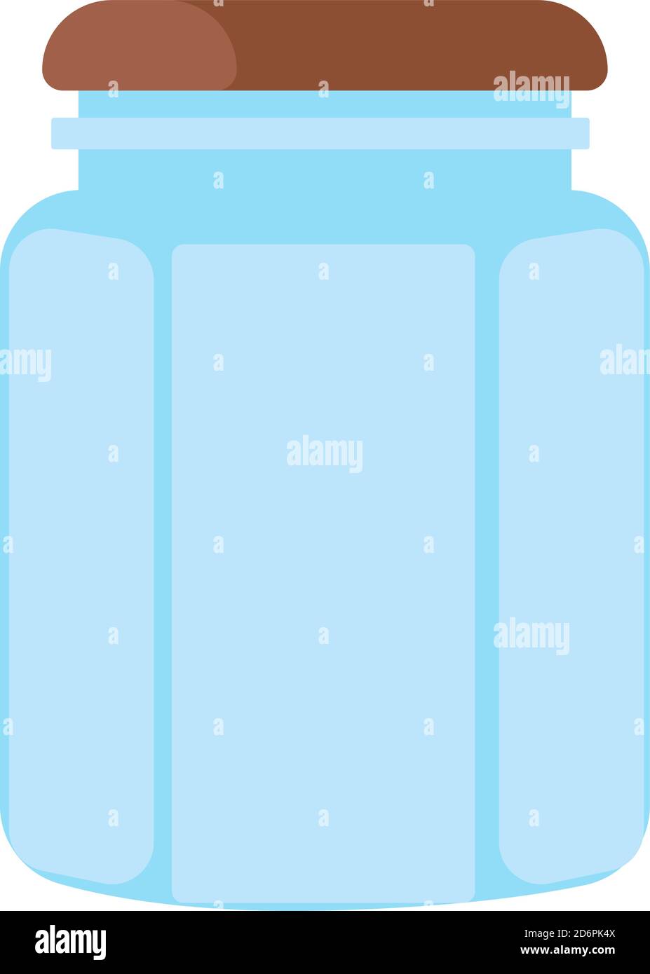 Glass jar ,illustration, vector on white background Stock Vector Image ...