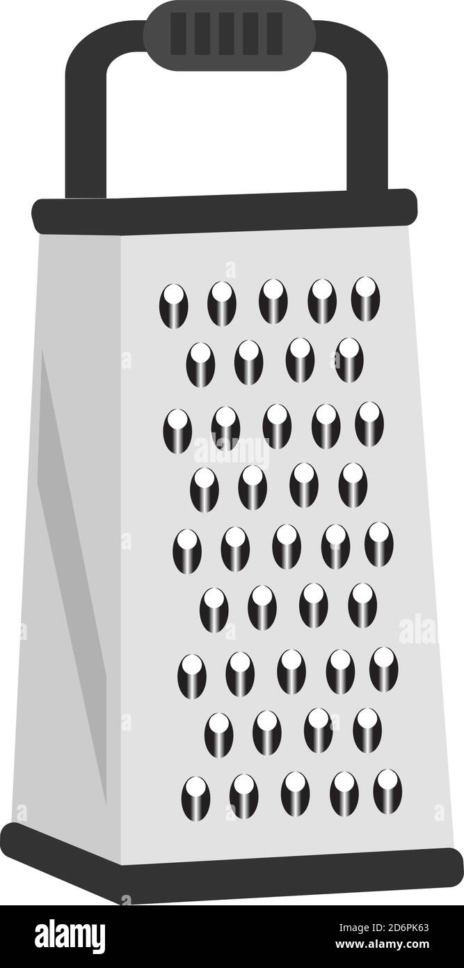 Metal grater ,illustration, vector on white background Stock Vector ...