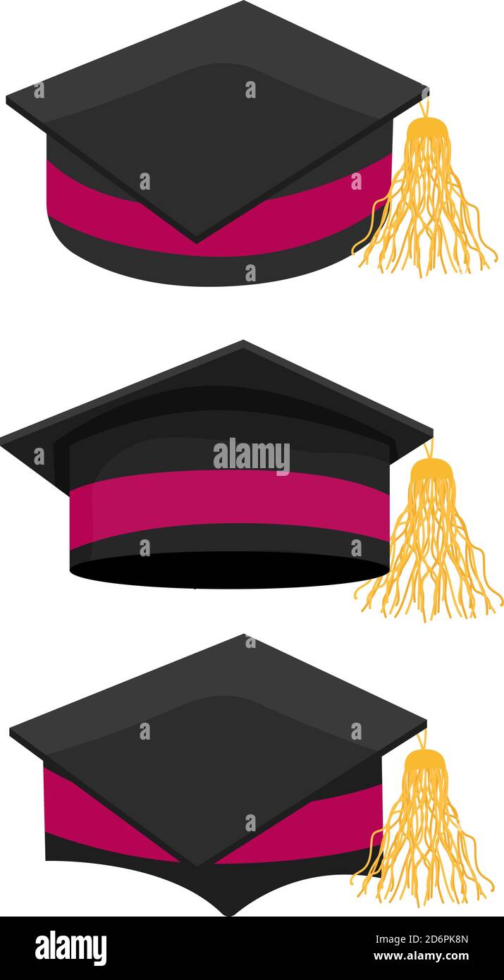 Graduation cap ,illustration, vector on white background Stock Vector ...