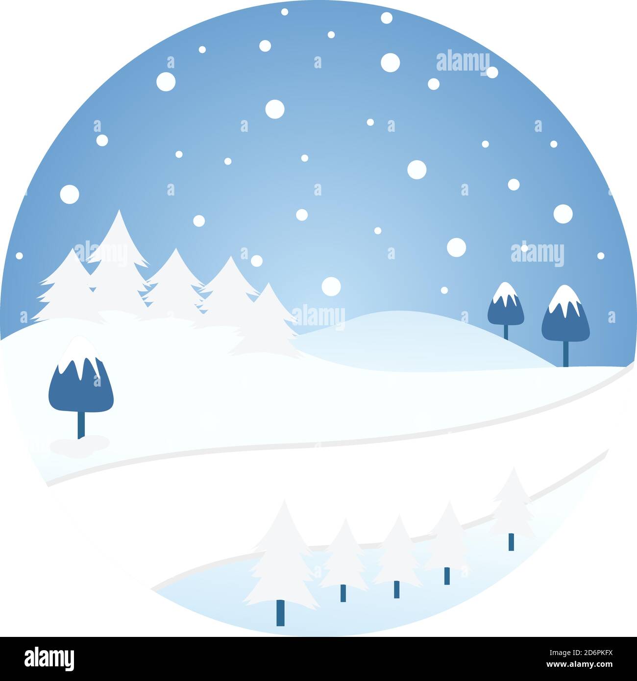 Snow fall ,illustration, vector on white background Stock Vector Image ...