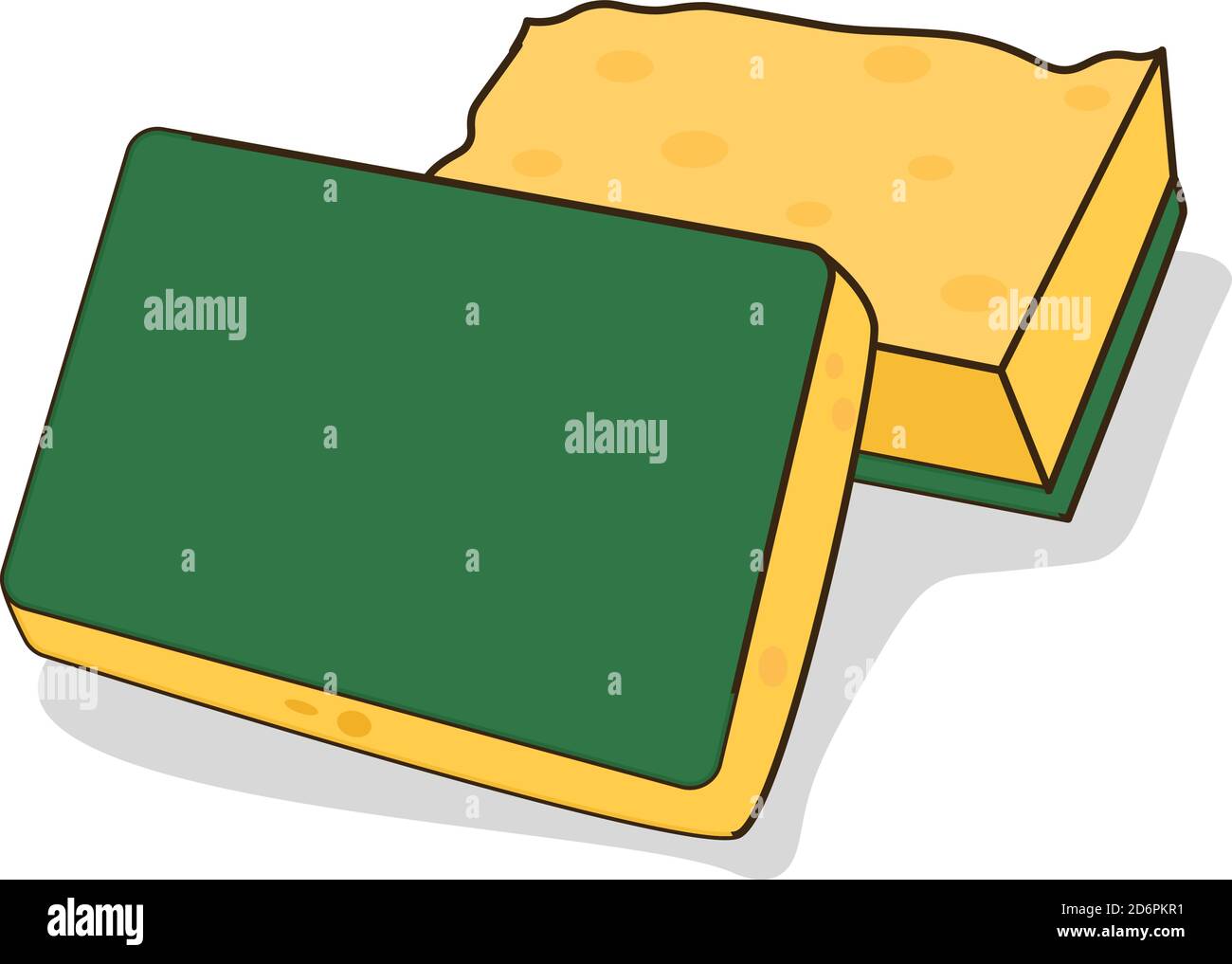 Dish sponge ,illustration, vector on white background Stock Vector ...