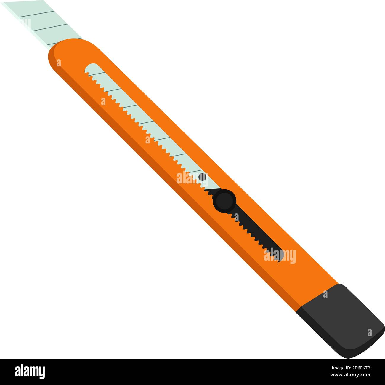 Orange scalpel ,illustration, vector on white background Stock Vector ...