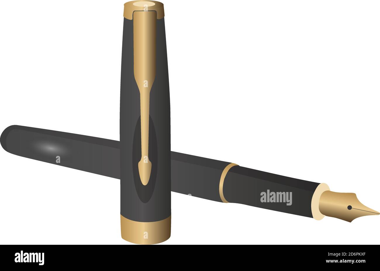 Fancy pen ,illustration, vector on white background Stock Vector Image ...