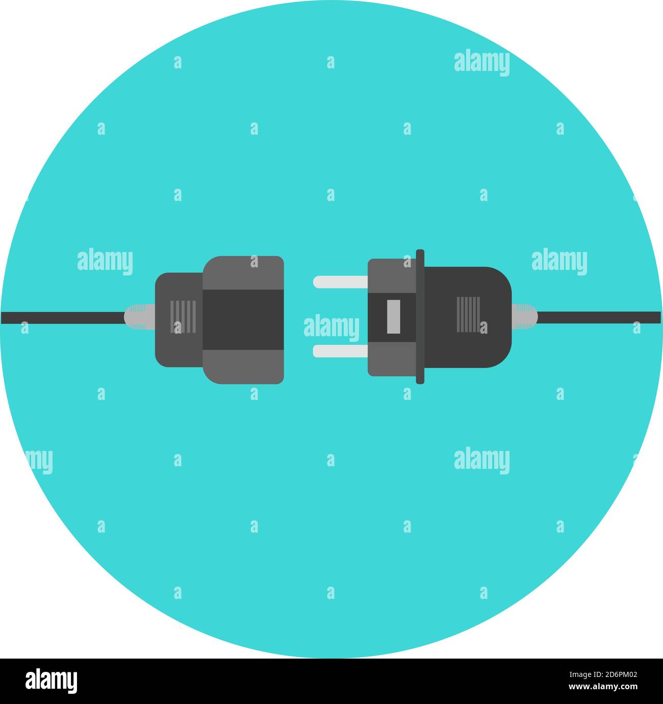 Plug and socket ,illustration, vector on white background Stock Vector ...