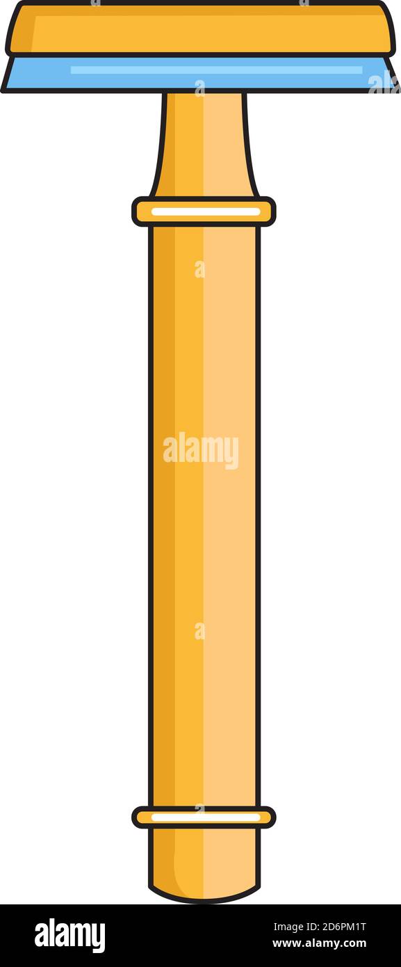 Safety razor ,illustration, vector on white background Stock Vector ...