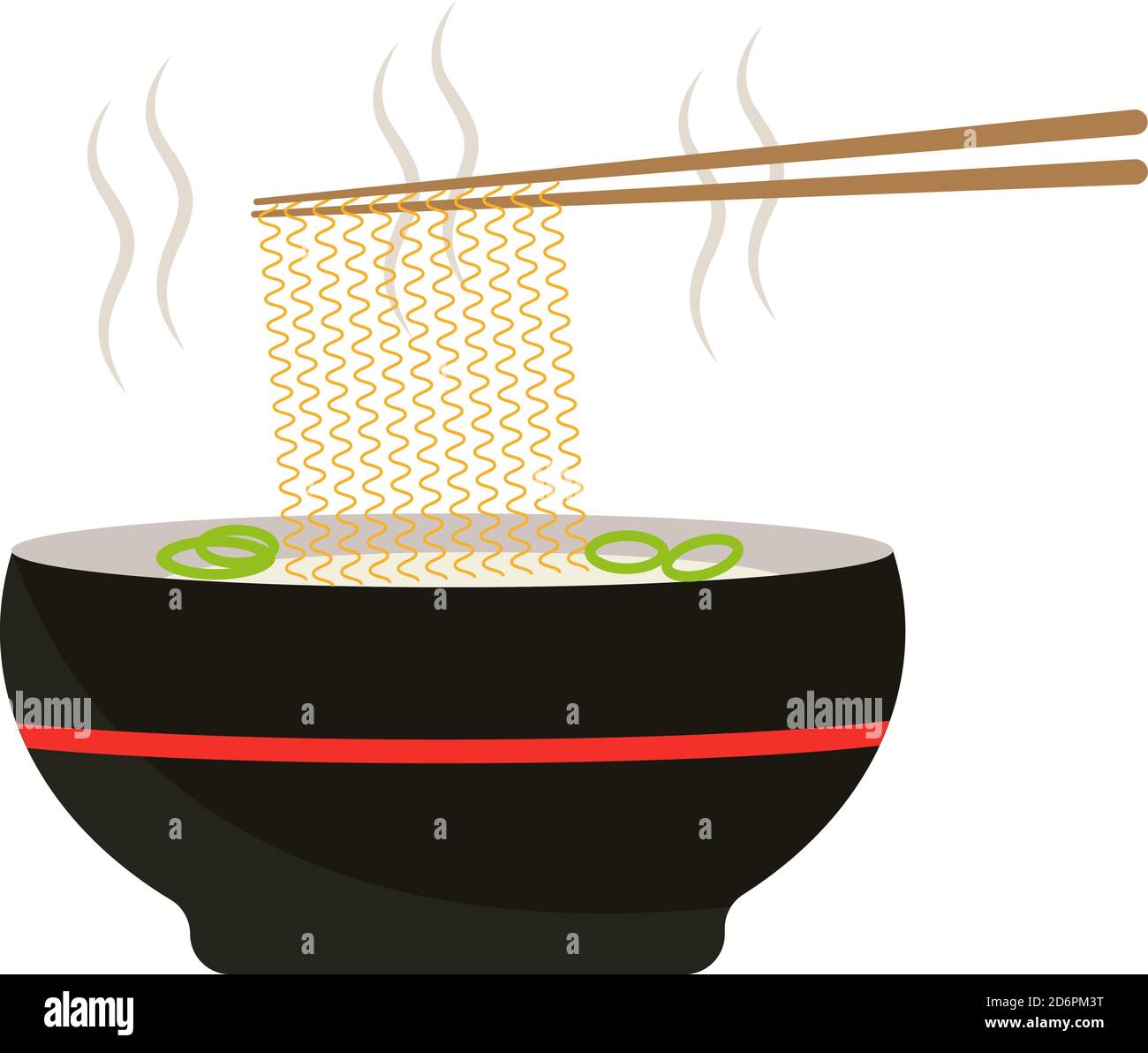 Asian noodle soup Cut Out Stock Images & Pictures - Alamy