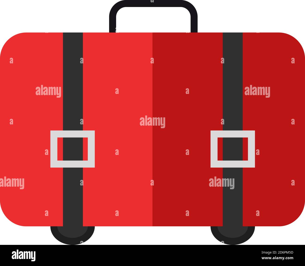 Red suitcase ,illustration, vector on white background Stock Vector ...