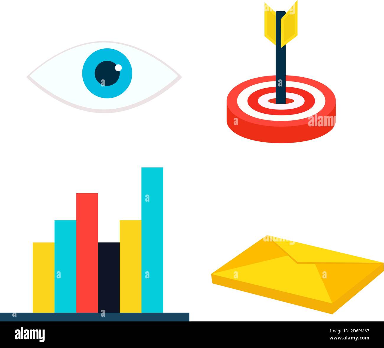 Small targets ,illustration, vector on white background Stock Vector ...