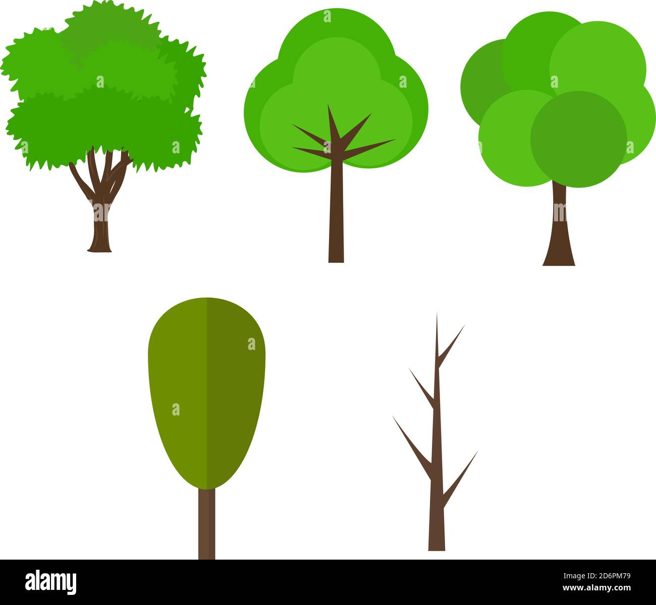 Tree evolving ,illustration, vector on white background Stock Vector ...