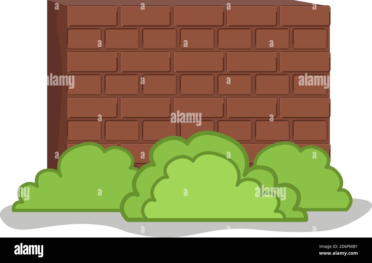 Tall wall ,illustration, vector on white background Stock Vector Image ...