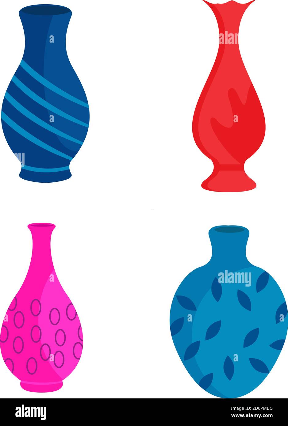 Pretty vase ,illustration, vector on white background Stock Vector ...