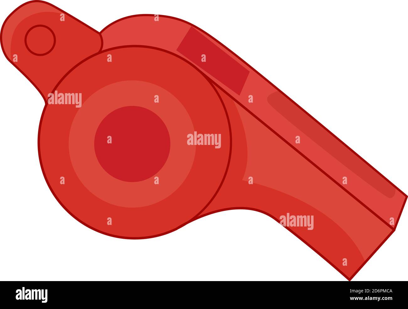 Red whistles ,illustration, vector on white background Stock Vector ...