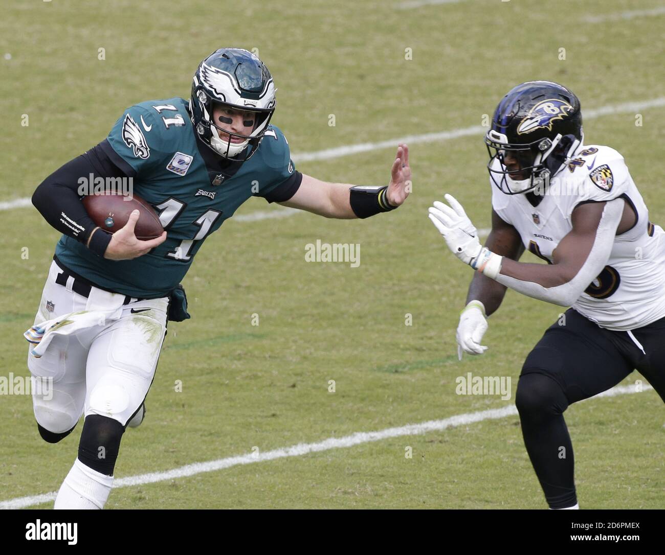 Marshawn Lynch Stiff Arm Falcons