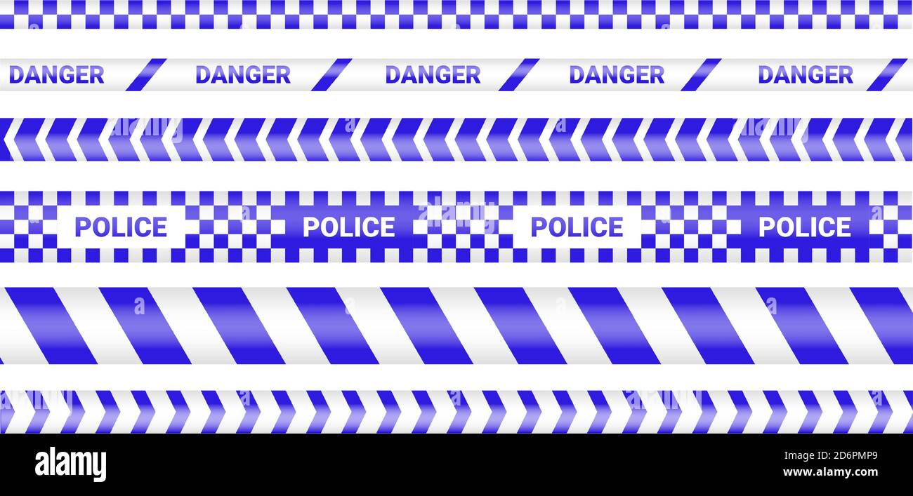 Police tape, crime danger line. Barricade police lines isolated ...