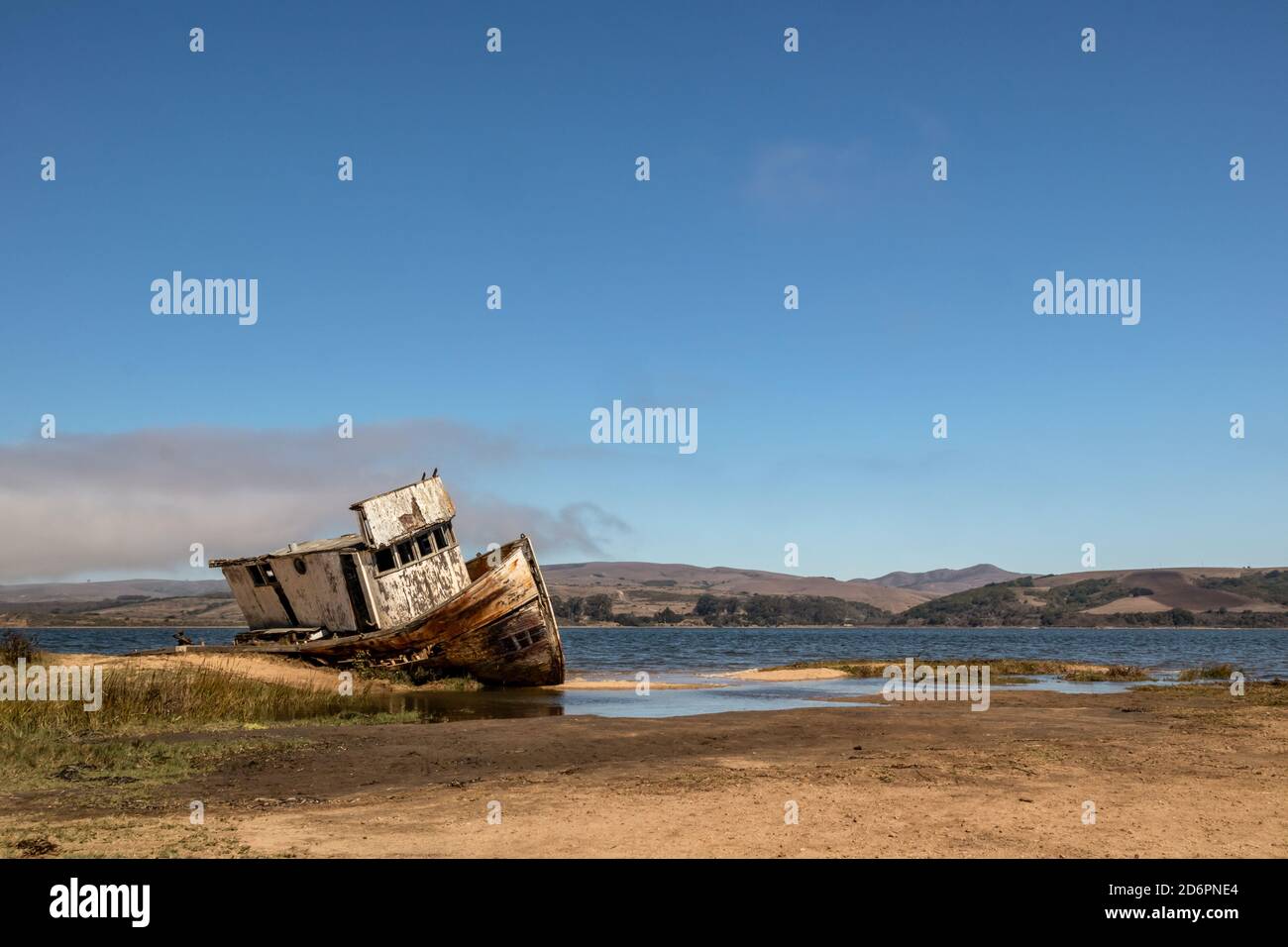 Point Reyes shipwreck, an abandoned boat in Inverness California, Point ...