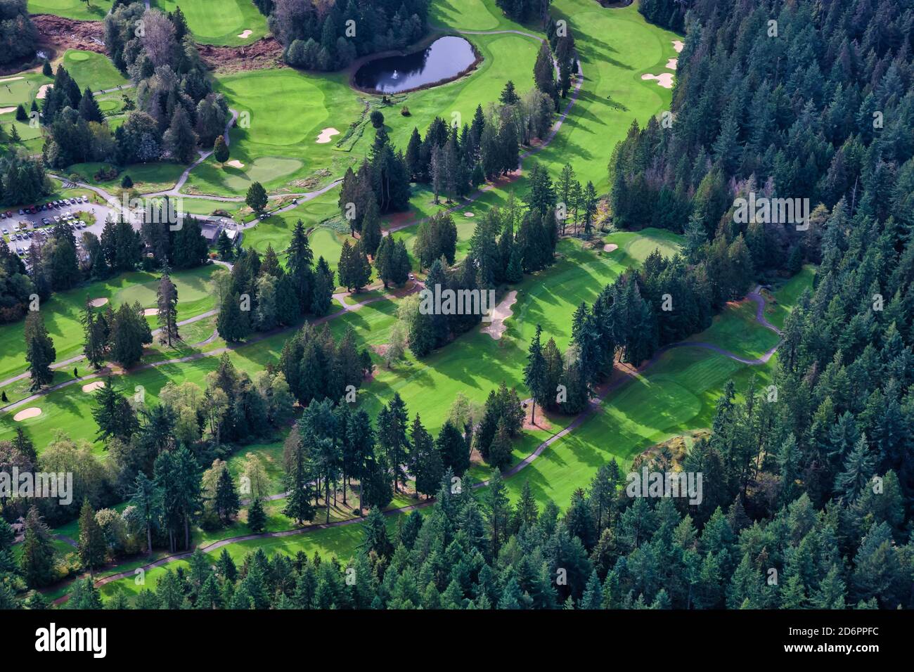 Aerial view of golf course hi-res stock photography and images - Alamy
