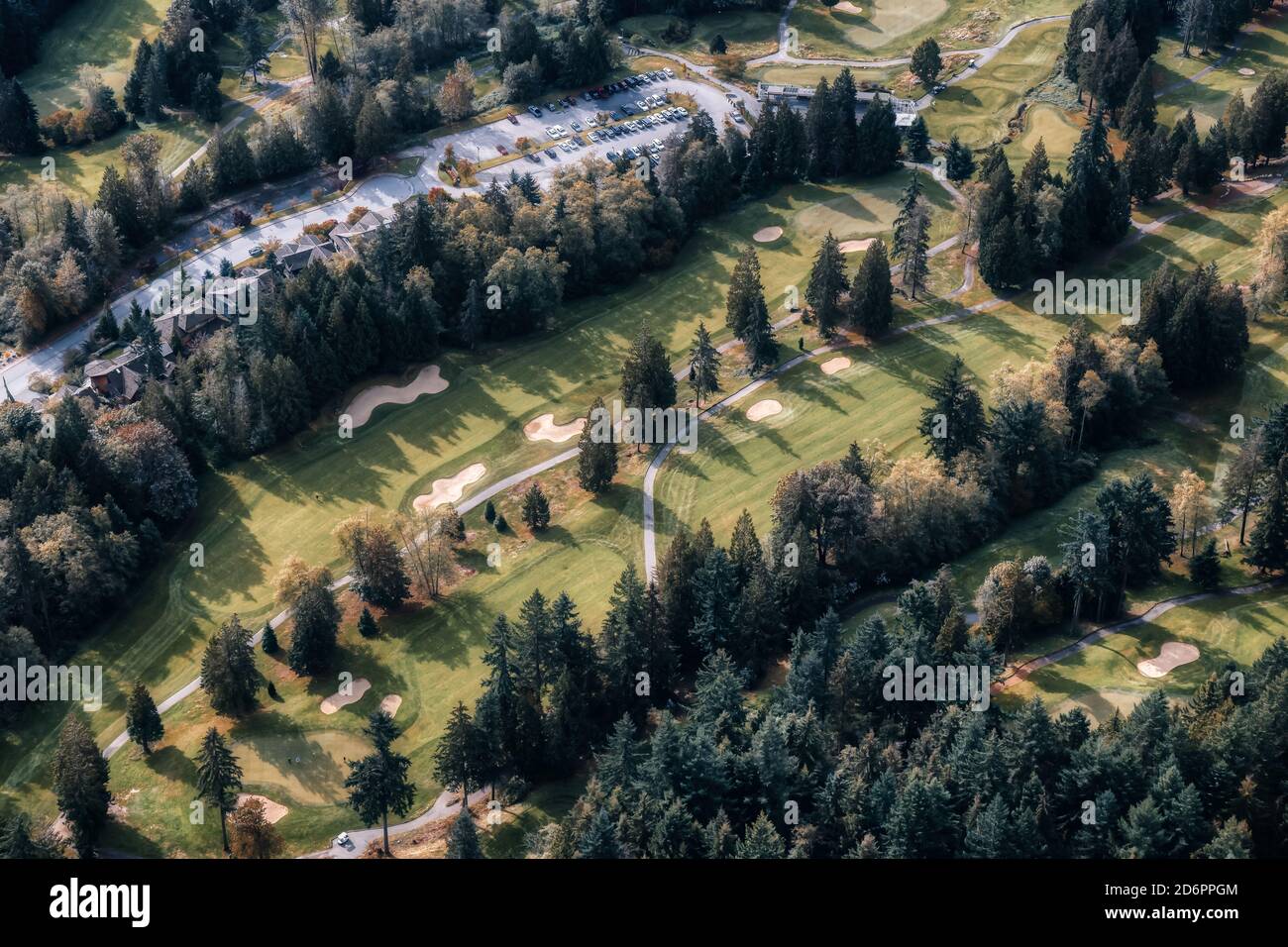 Aerial view of golf course hi-res stock photography and images - Alamy