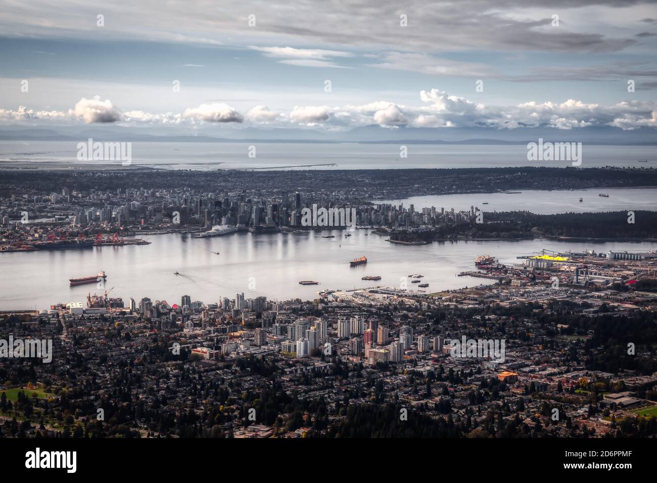 Aerial view of Vancouver, British Columbia Canada Stock Photo - Alamy