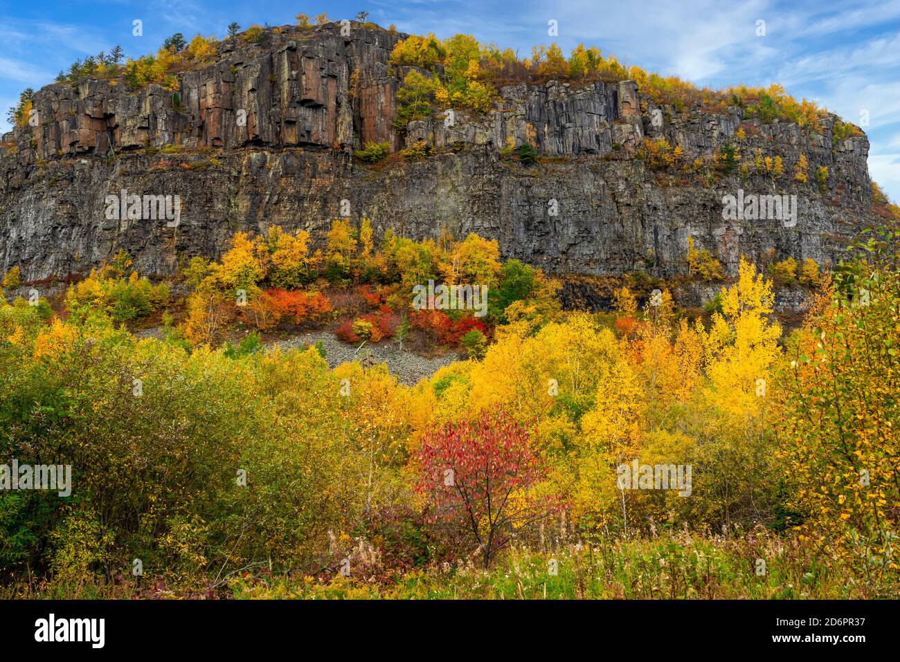 Fall foliage color at the Mount McKay lookout Thunder Bay, Ontario ...