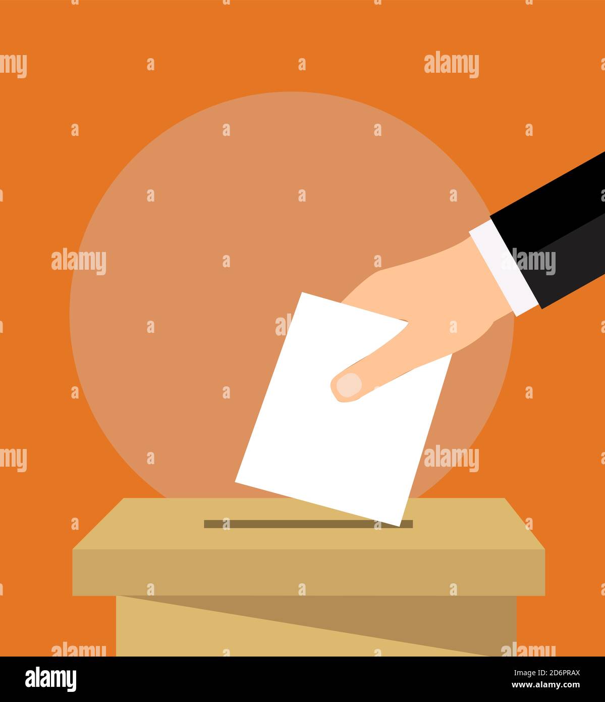 hand holding voting paper Stock Vector Image & Art - Alamy