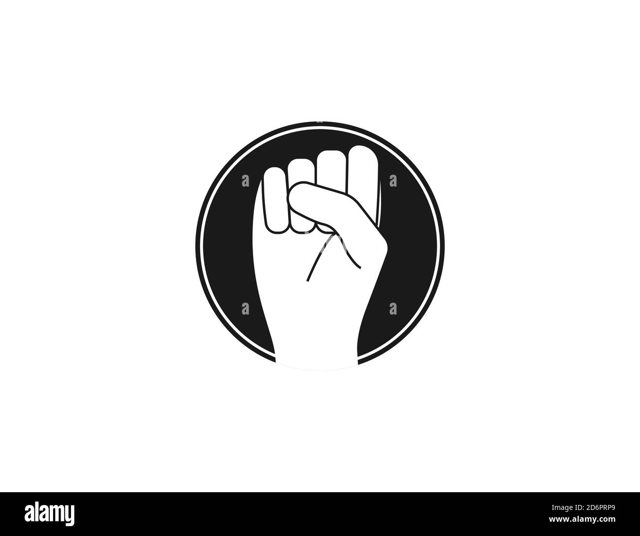 Fist symbol revolution on Black and White Stock Photos & Images - Alamy