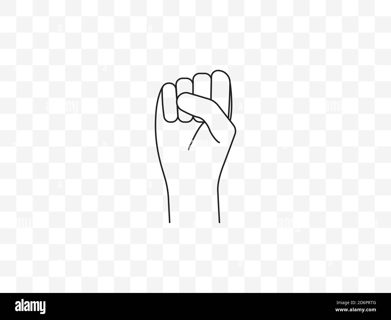Bump, fist icon on transparent background. Vector illustration, flat ...
