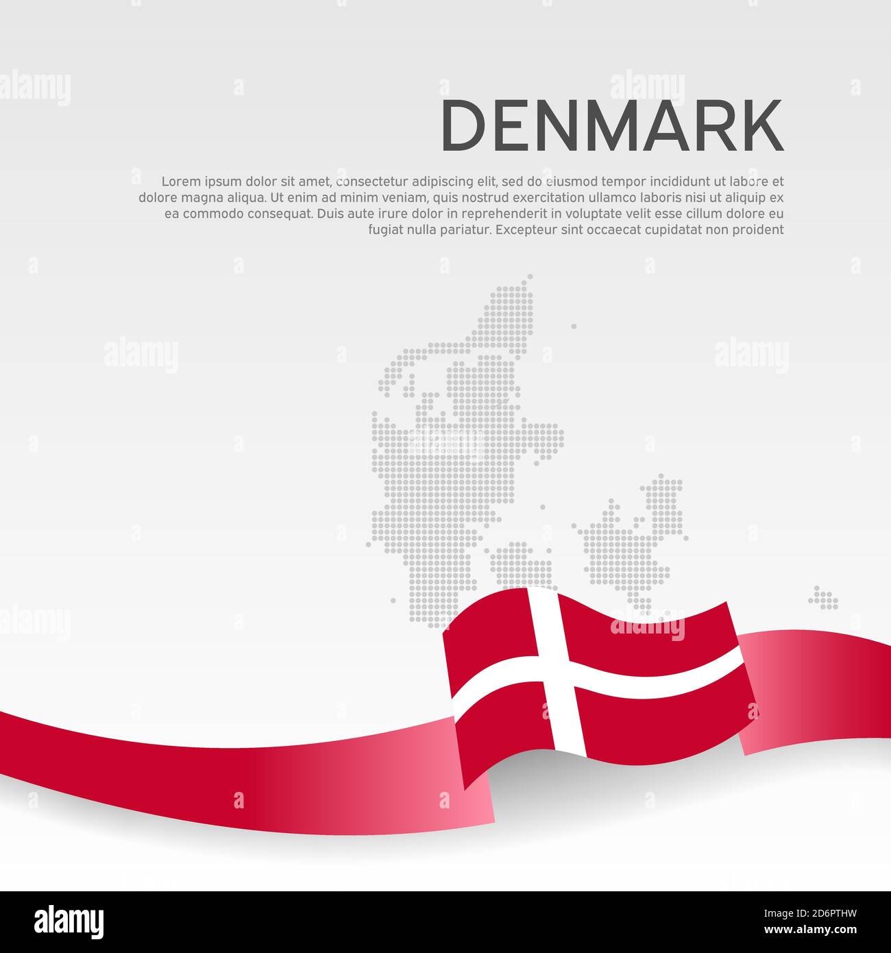 Wavy danish flag Stock Vector Images - Alamy