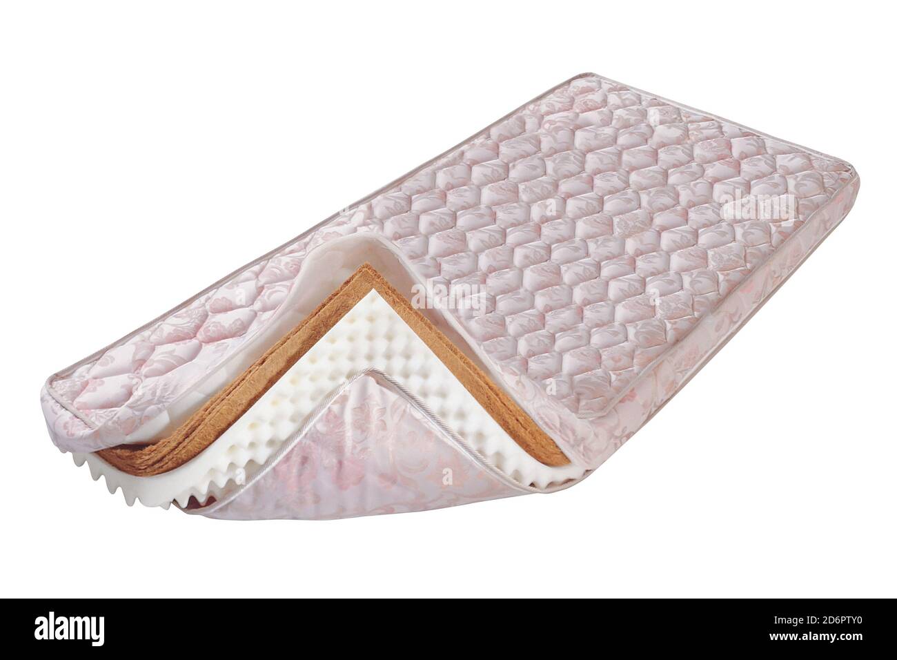 Mattress made of coconut fiber and sponge sheet Stock Photo - Alamy