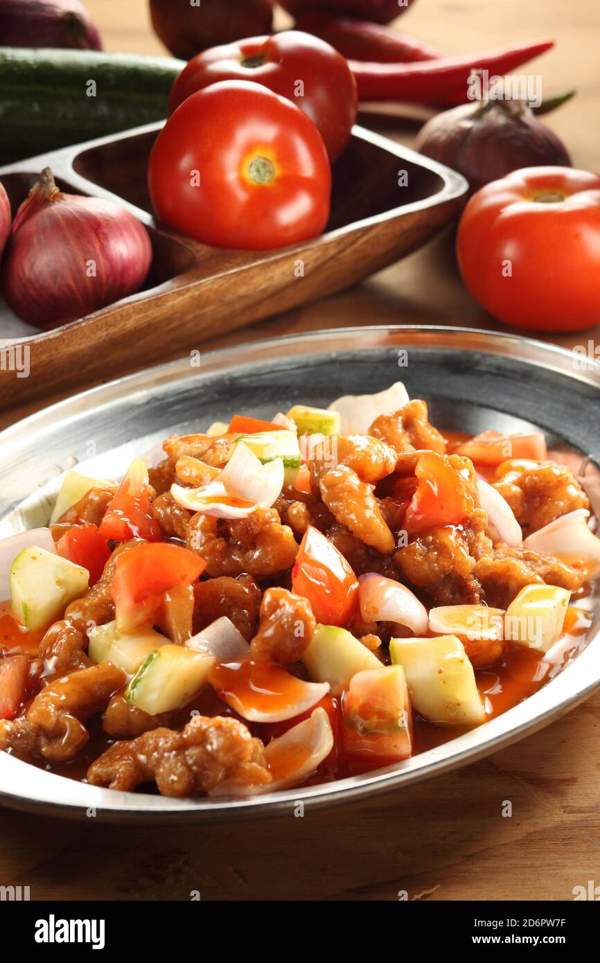 Deep fried sour pork hi-res stock photography and images - Alamy