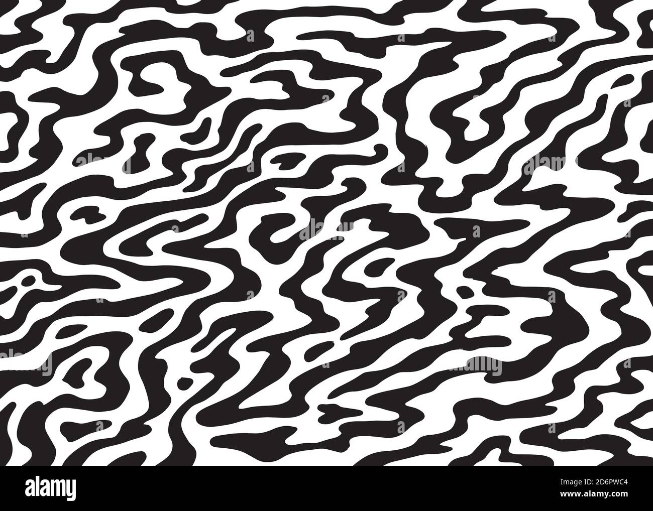 Psychedelic Abstract Background. Black and white pattern. Vector ...
