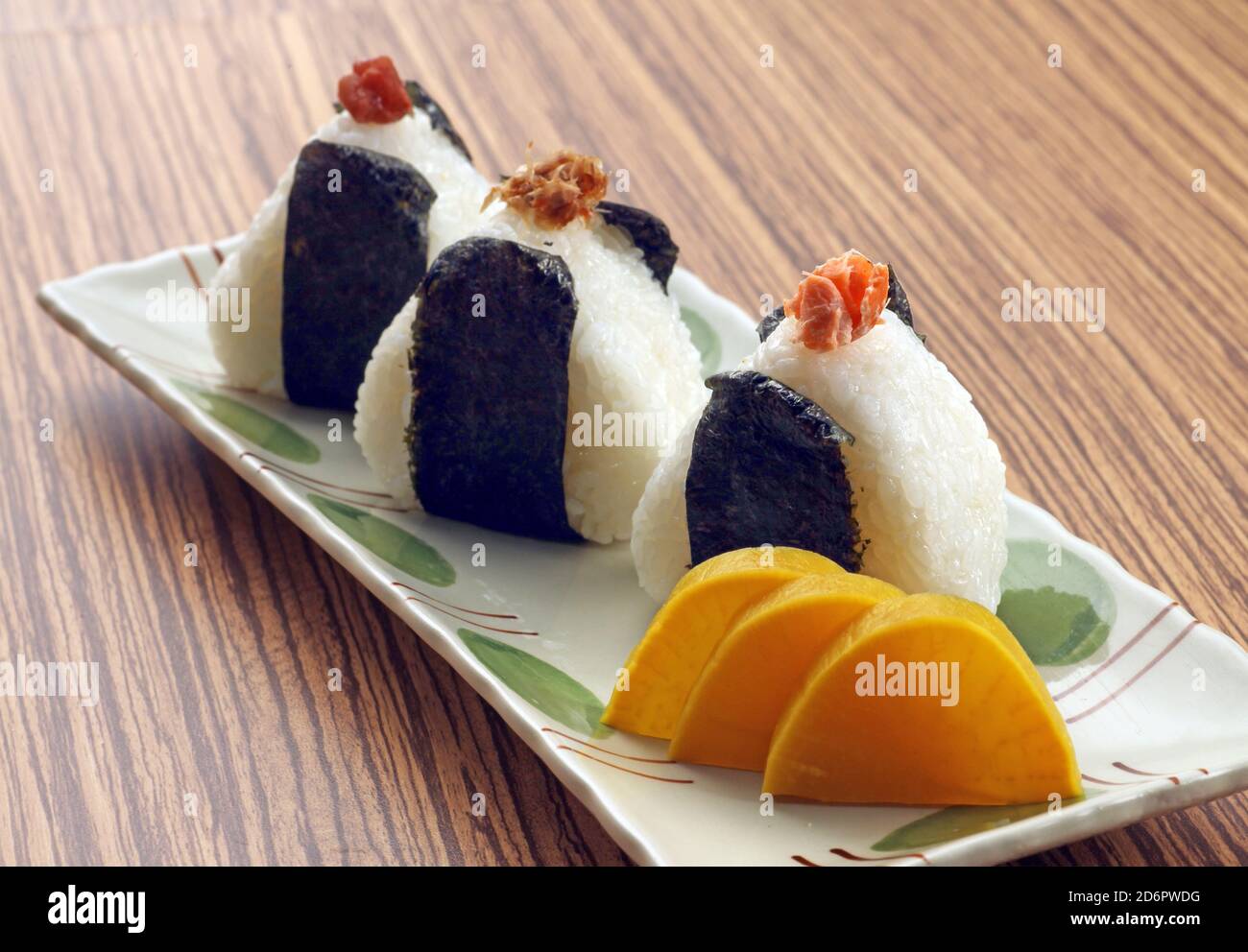Traditional Japanese rice ball Onigiri Stock Photo - Alamy