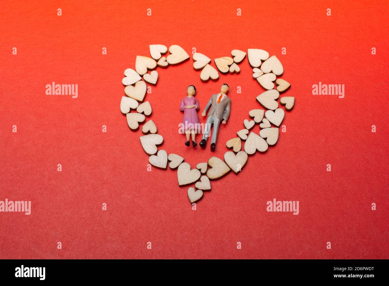 Heart shaped object in view as love conception Stock Photo - Alamy