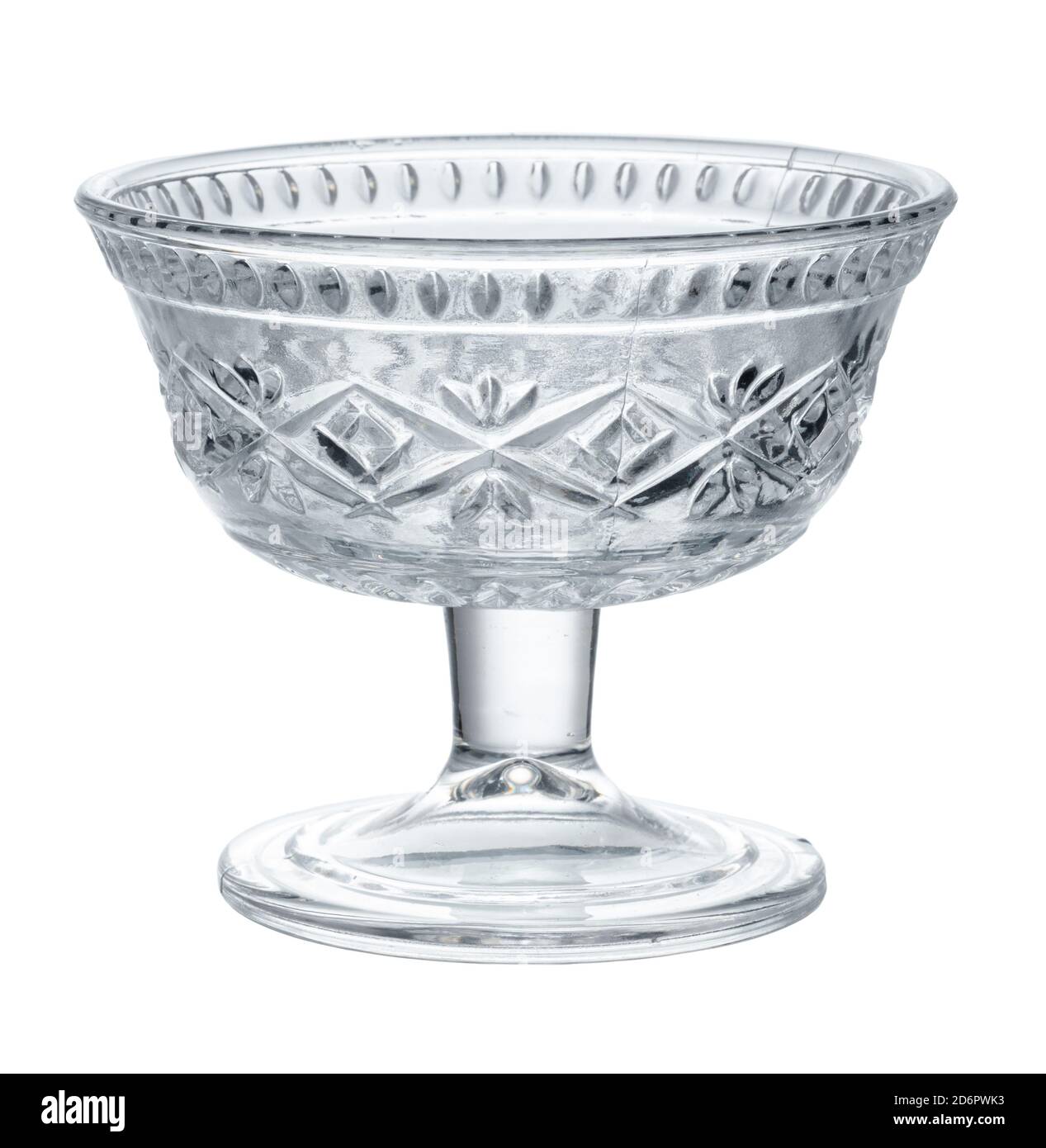 Glass stand for fruits storage isolated on white Stock Photo - Alamy