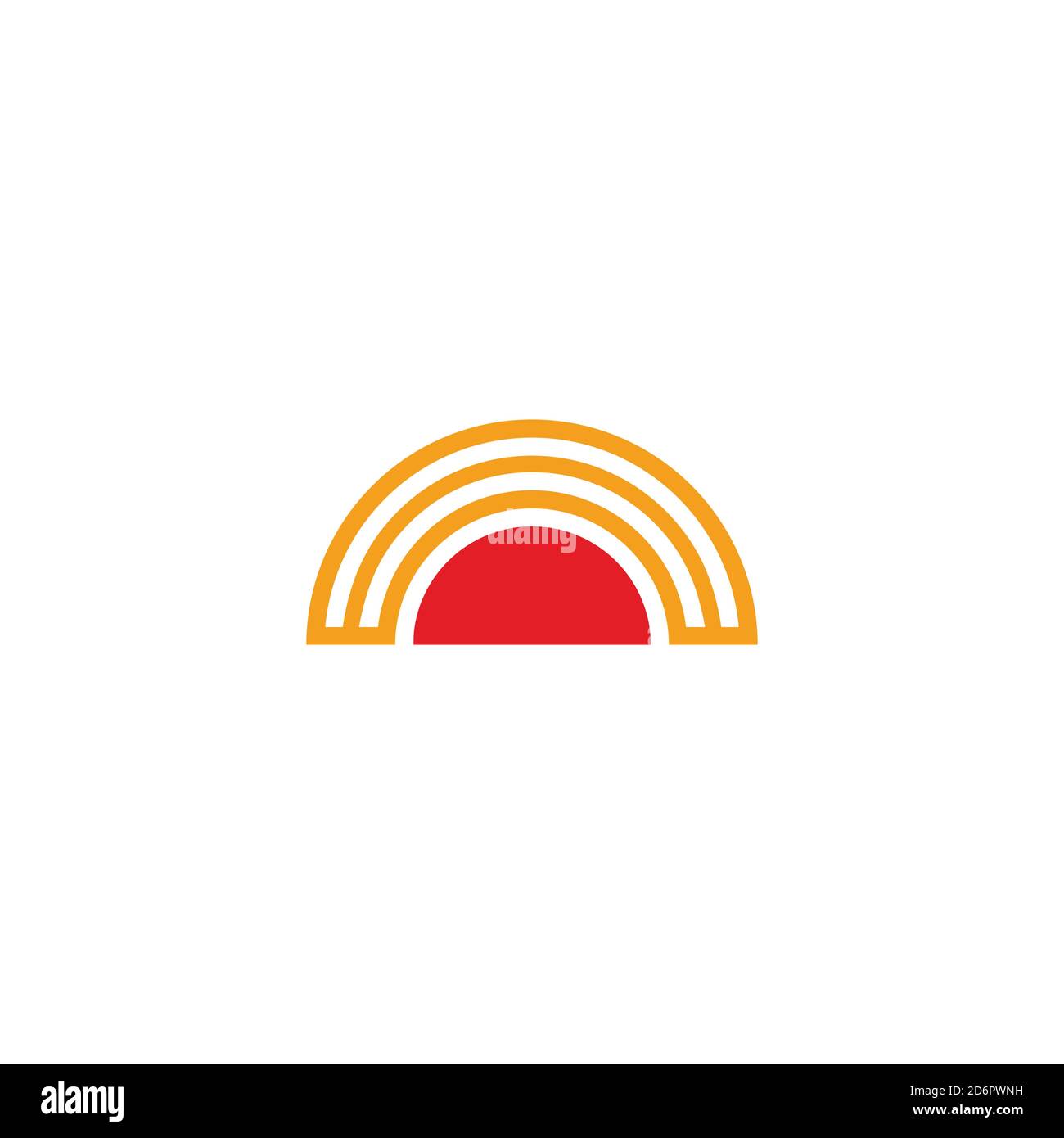 stripes geometric sun rise symbol logo vector Stock Vector Image & Art ...