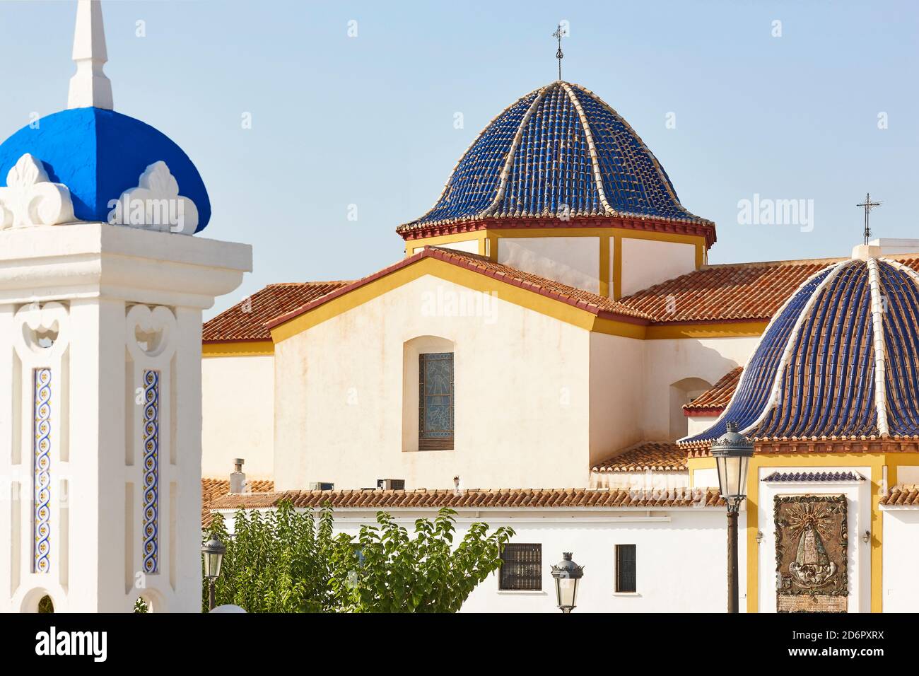 Traditional church in spanish mediterranean coastline. Benidorm ...