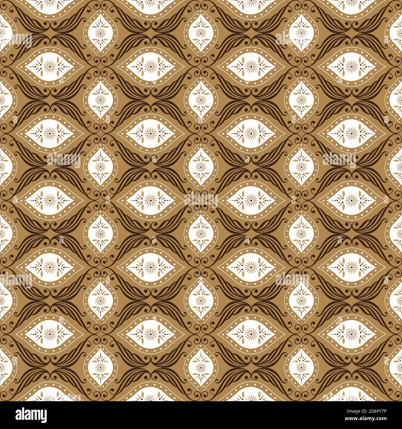 Cute motifs design on Central Java batik with simple mocca color ...