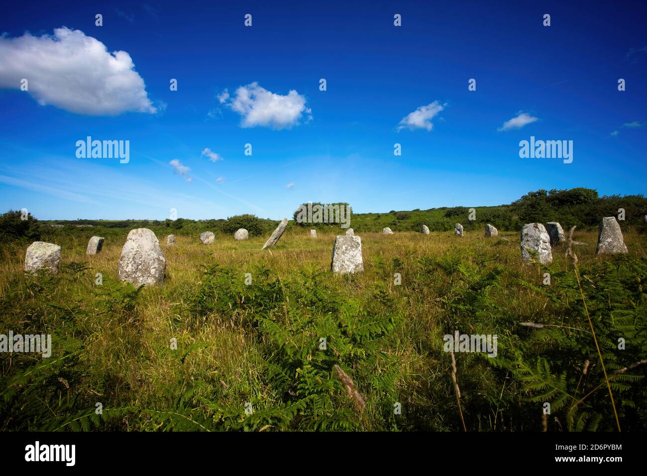 Boscawen-un Stone Circle, a late Neolithic-early Bronze Age (approx ...