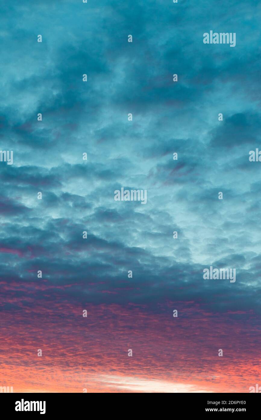 Moody sky with dramatic clouds at sunset Stock Photo - Alamy