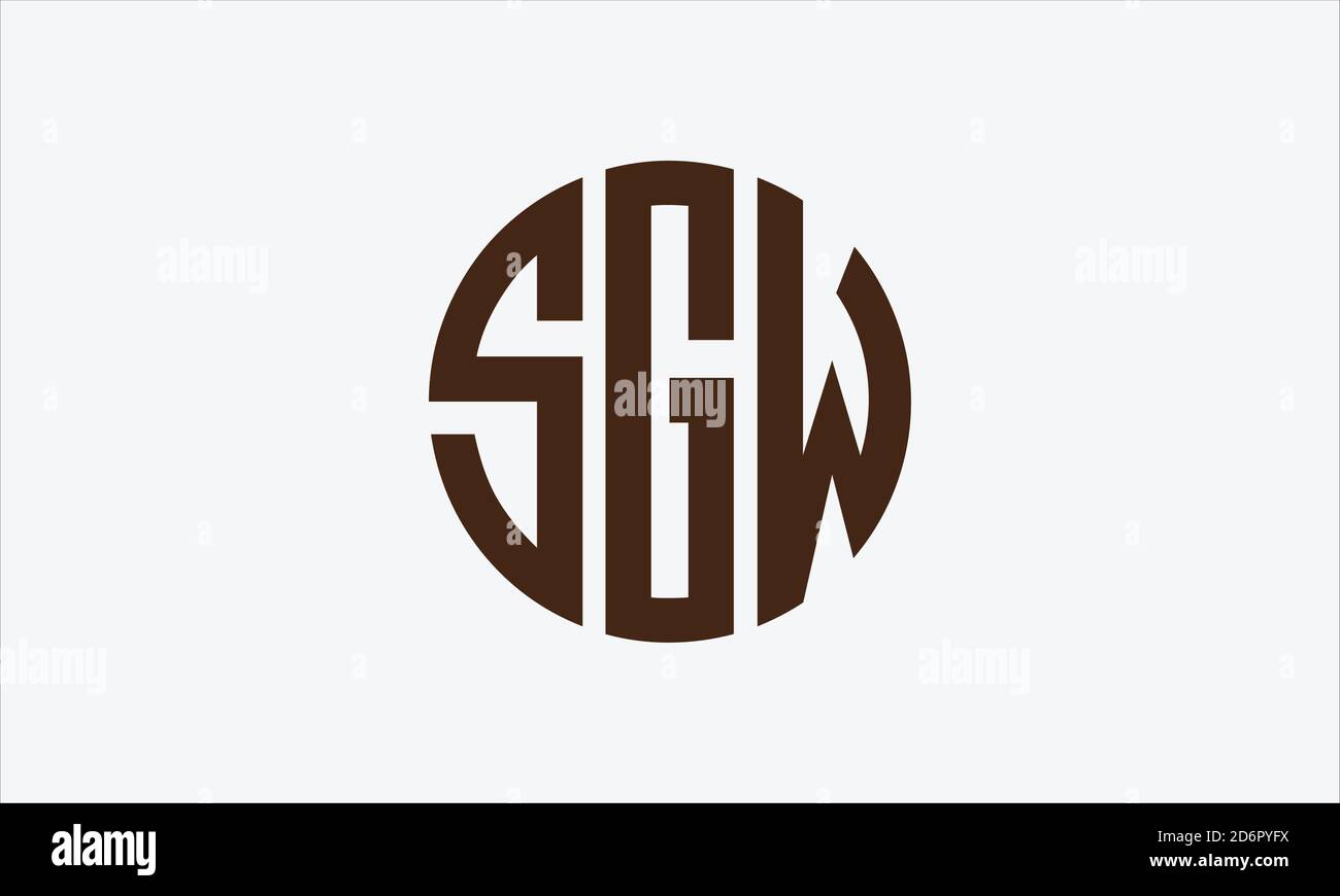 Sgw letter logo Stock Vector Images - Alamy