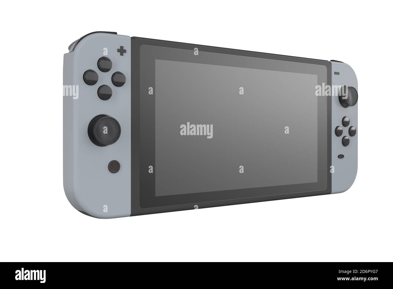 Realistic video game controllers attached to touch screen isolated on ...