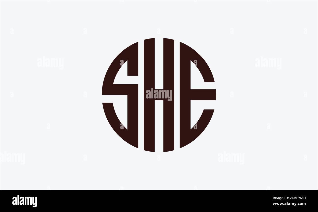 Letter she logo hi-res stock photography and images - Alamy