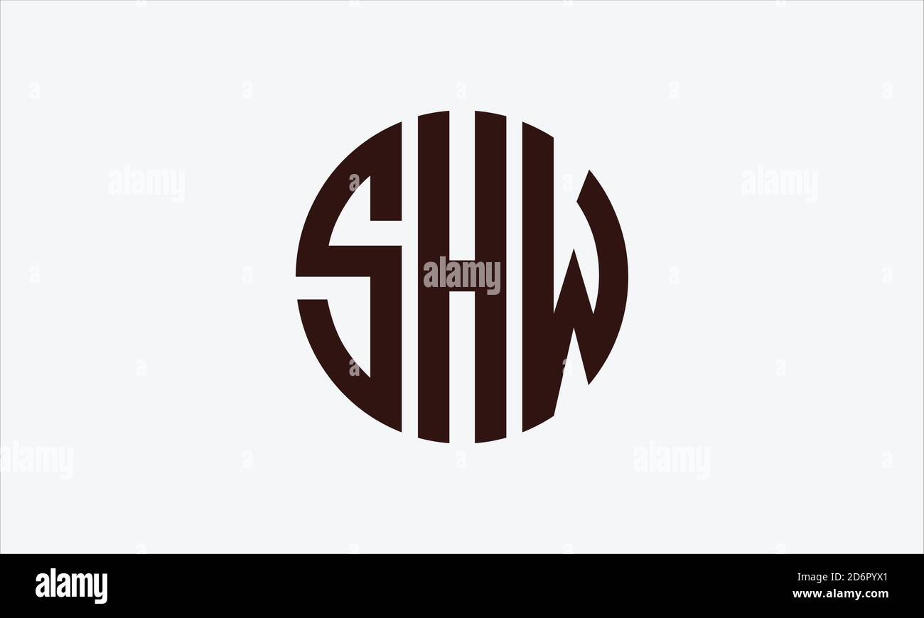 Letter shw logo Stock Vector Images - Alamy
