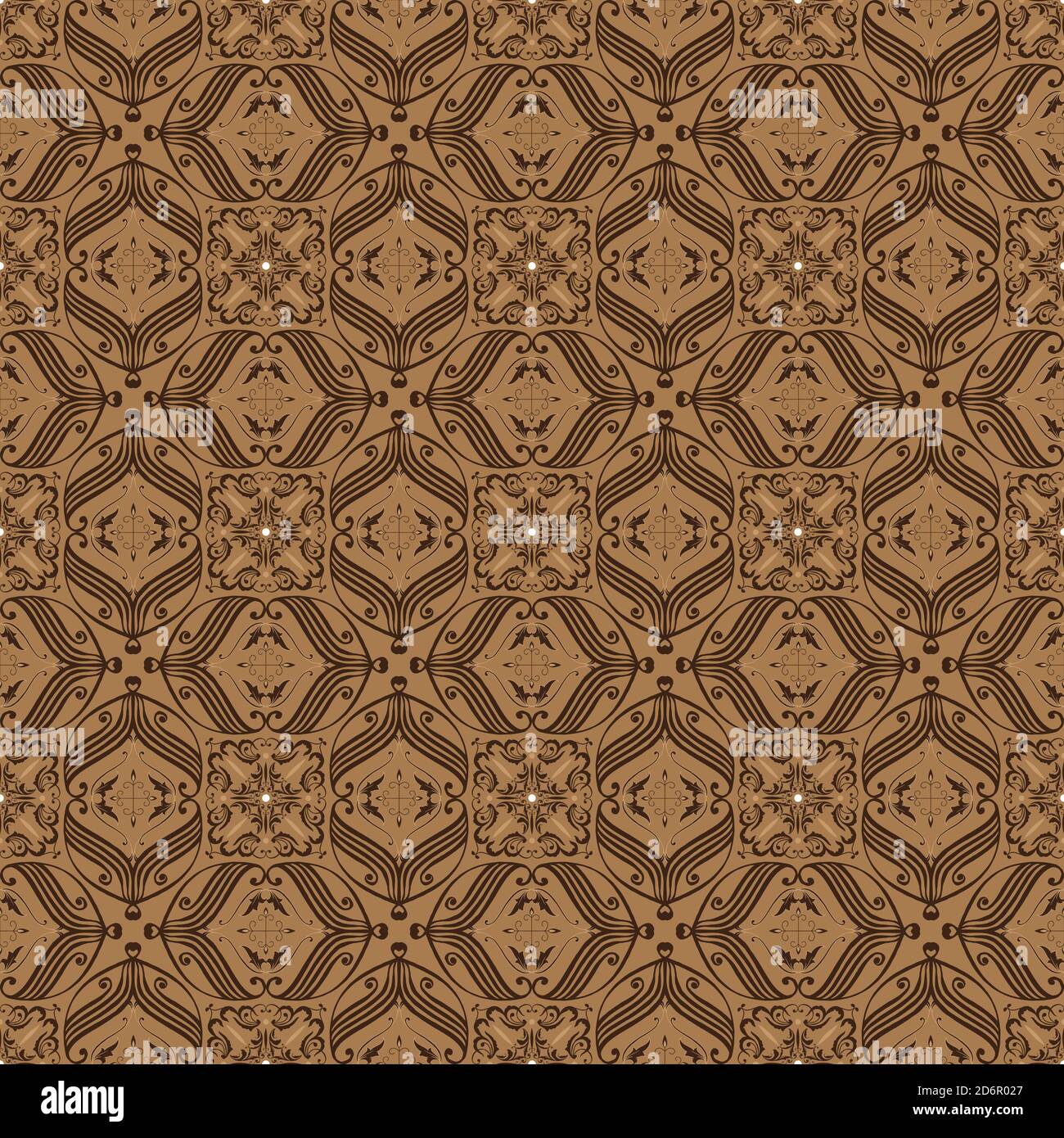 Unique motifs design on Parang batik with smooth brown color concept ...