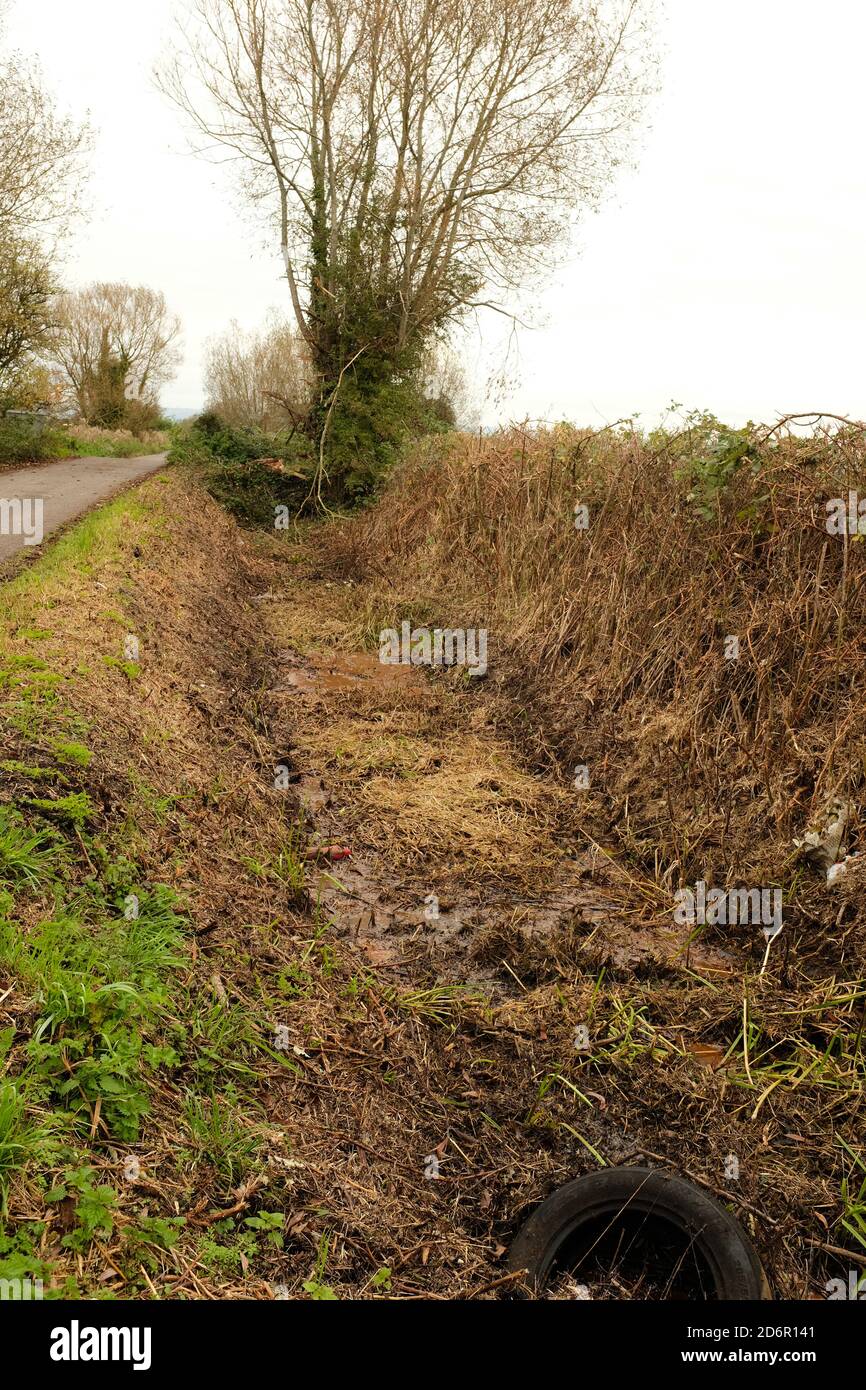 Cleaned out drainage ditch hi-res stock photography and images - Alamy
