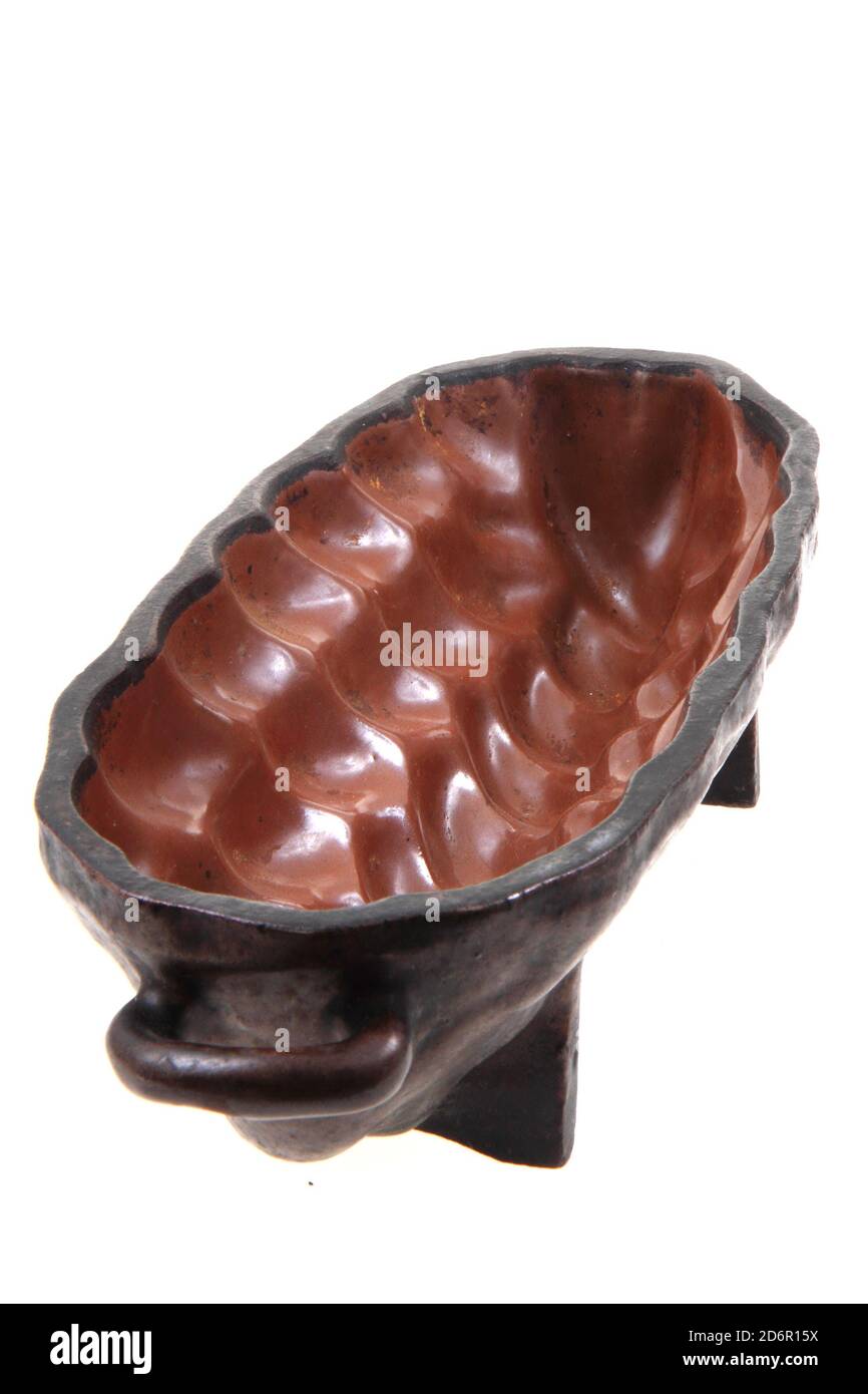 old fancy bread form isolated on the white background Stock Photo - Alamy